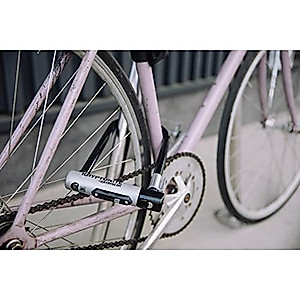 Kryptonite Kryptolok Standard Bike U-Lock, Heavy Duty Anti-Theft Bicycle U Lock, 12.7mm Shackle with Mounting Bracket and Keys, High Security Lock for Bicycles Scooters,Black