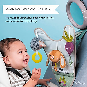 Taf Toys Infant Car Seat Development Center Newborn Baby Essentials Must Haves Toy, Car Seat Accessories Activity Center with Car Seat Mirror, for Newborn Toys 0 3 Months Brain Development