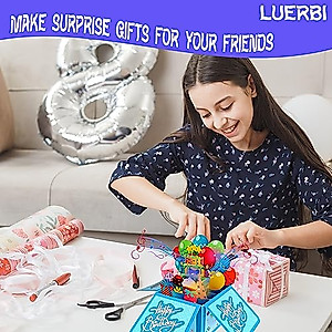 Luerbi Musical Pop Up Birthday Cards, Greeting Popup Cards with Happy Birthday Music for Girls Boys Women Men Husband Wife Mom Dad Daughters