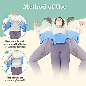 KAVIL Lumbar Support Pillow for Sleeping Lower Back Sciatic Nerve Pain Relief Lumbar Roll for Office Chair & Bed Body Pain Relief Side Sleeping Lumbar Cushion for Sciatica, Herniated Disc, Scoliosis
