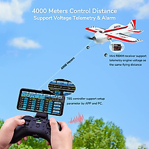 ATA HOBBY Radiolink A560 6 Flight Modes RC Airplane, Easy to Fly RFT RC Airplanes with 2.4Ghz Remote Control, Byme-A Gyro FC, Brushless Motor for Kids, Boys, Girls, Adults, Beginner or Experienced