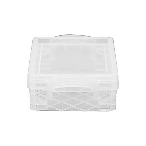 Super Stacker Crayon Box, 4.75 x 3.5 x 1.5 Inches, Clear, 1 Box (40311)