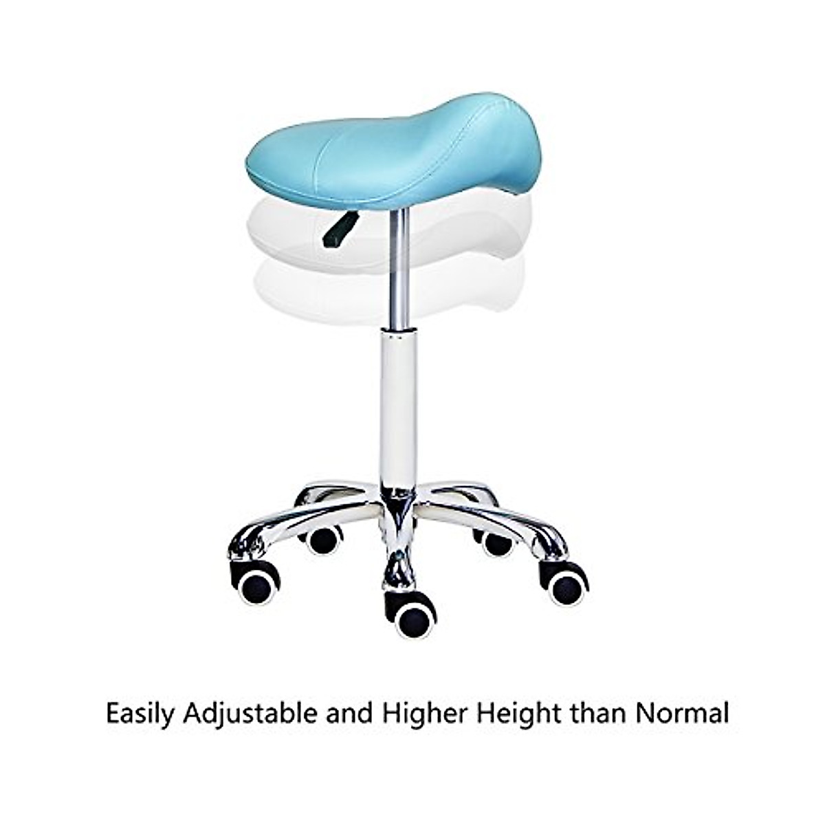 Grace&Grace Professional Saddle Stool Series Hydraulic Swivel Comfortable Ergonomic with Heavy Duty Metal Base for Clinic Dentist Spa Massage Salons Studio