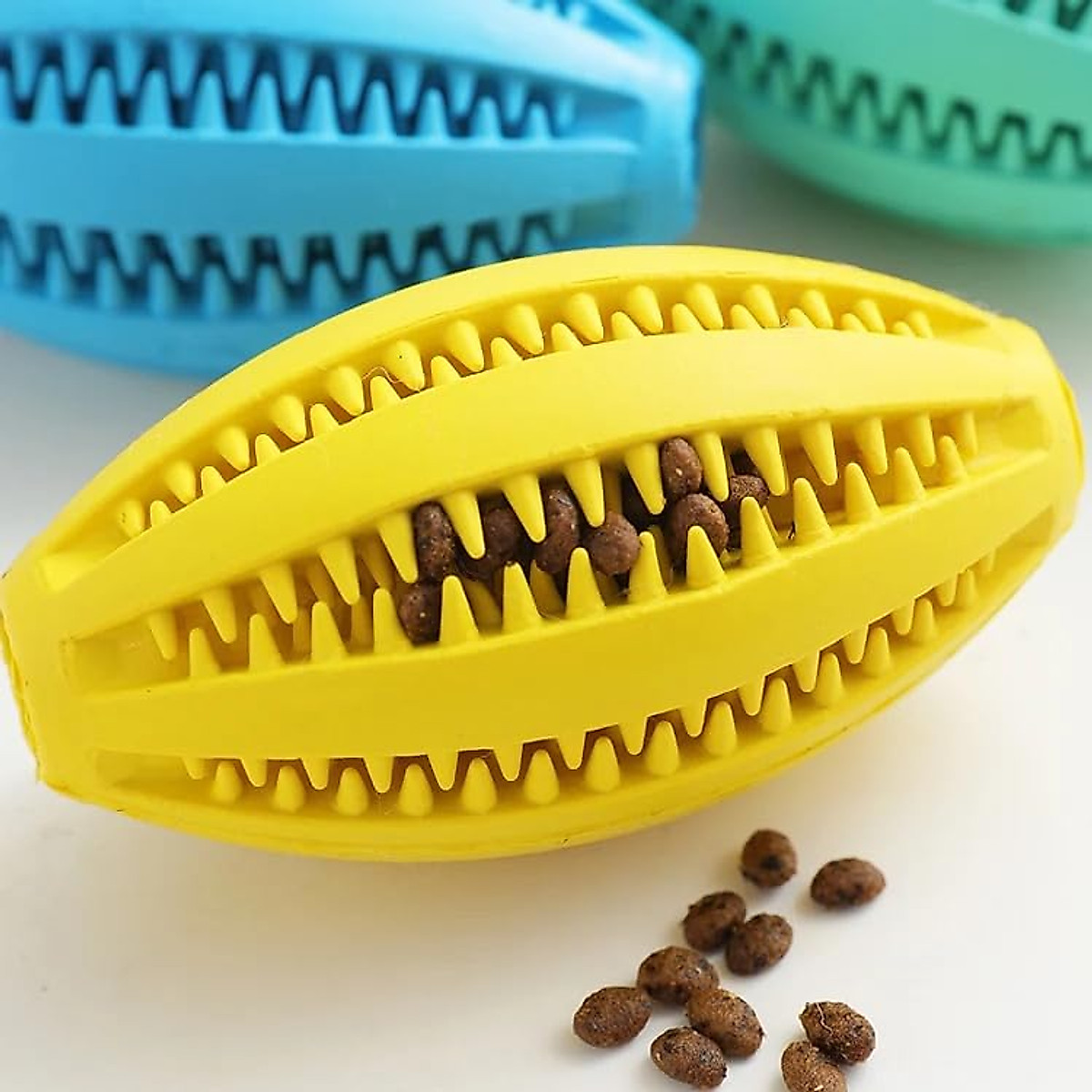 Dog Ball Rope Toy Interactive for Medium Dog for Treat Dispensing, Durable Dog Balls for Teeth Cleaning/IQ Training (Not for Aggressive chewers)