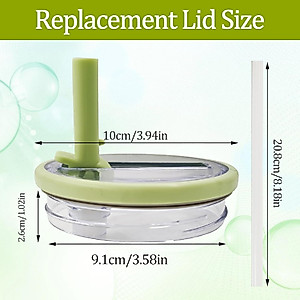 2 Pack 40 oz Tumbler Flip Straw Lid Replacement fit for Stanley Quencher, Spill Proof Splash Resistant Tumbler Lids,Dustproof Tumbler Cover, Reusable Tumbler Cover