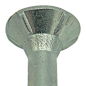 #10 x 4 Silver Star Stainless Steel Wood Screw Torx/Star Drive Head - Grade 305 Stainless Steel Torx/Star Drive Wood Screws - (1 Pound - 56 Approx. Screw Count)