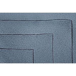 CleanAide® Suede Microfiber Cloth Towel, 16 by 16 Inches, Blue, 12 Pack