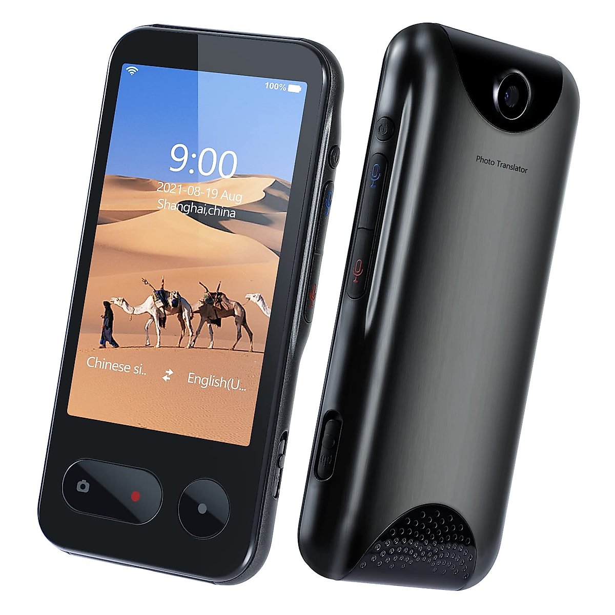 Language Translator Device,138 Languages Two Way Online Real-Time Translation,Support Offline Hotspot WiFi Connection, Voice & Text & Photo Smart Translations for Learning Travelling Business