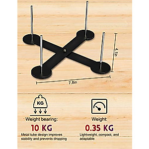 Drying Stander Holder of Tumbler Cup Spinner，Tumbler Drying Rack for DIY Craft Glitter Epoxy Tumblers Cup Turner Kit Stainless Steel Material,Suitable for Different diameters (2pcs)