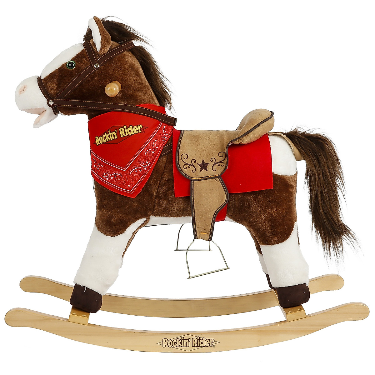 Rockin' Rider Laredo Rocking Horse Ride On Brown, Large