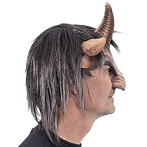 Zagone Goat Boy Mask, Horns, Nose, and Hair, Animal, Male