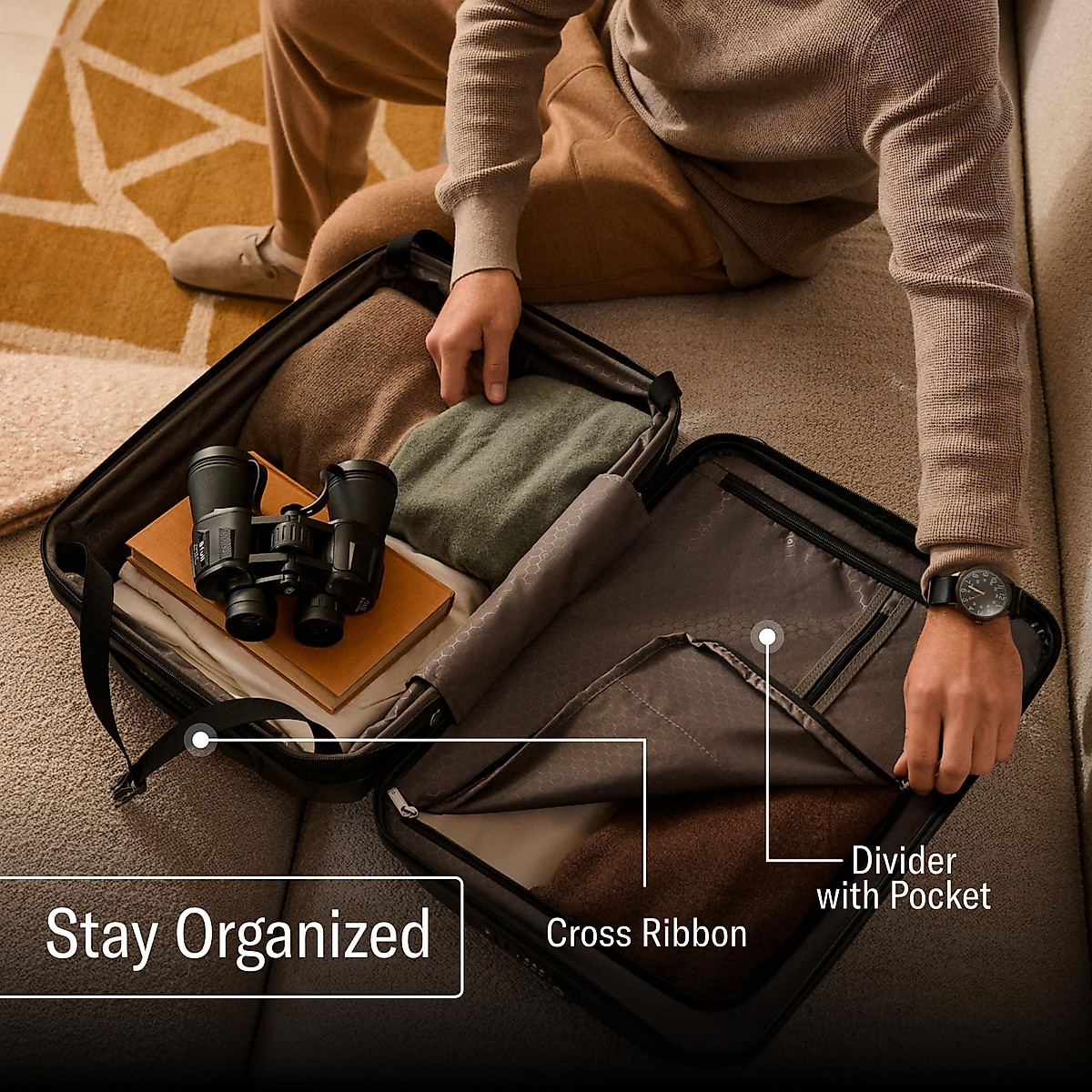 Samsonite Freeform Hardside Expandable with Double Spinner Wheels, Carry-On 21-Inch, White/Grey