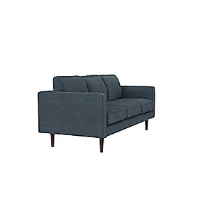 Amazon Brand – Rivet Revolve Modern Upholstered Sofa Couch, 80"W, Denim Blue