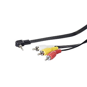 THE CIMPLE CO 3.5mm Male Jack to RCA Male Video and Audio Cable - Compatible with Roku and Tivo - NOT for Cameras - Composite Video Cable Connector (Red White Yellow) - 6 Feet