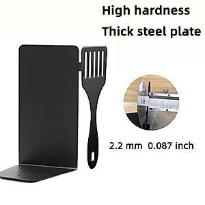 Book Ends to Hold Books,sagrynfp A Black bookend, Kitchen bookends That are Larger in Size,Bookends Decorative Unique,Cool Bookends,Bookends for Heavy Books,bookend Shape of an L