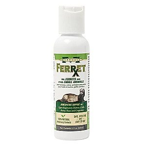 Marshall Pet Products Natural Veterinary Formula Ferret RX Homeopathic Upper Respiratory Relief Supplement, for Ferrets and Small Animals, 2 oz