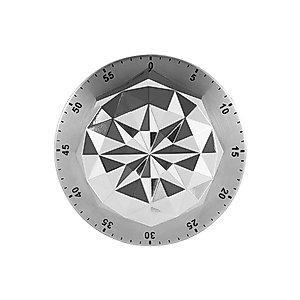 Mechanical Magnetic Kitchen Timer with Countdown Timer and Loud Alarm, Stainless Steel 1 Hour Visual Timer for Home Baking, Oven and Cooking