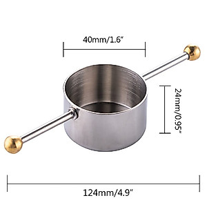 Stainless Steel Bar Cocktail Jigger with Handle for Home Bar Restaurant Use