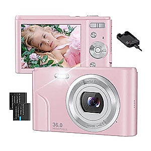 Digital Cameras for Kids Digital Camera, HD 1080P Vlogging Camera 2.4" LCD Compact Camera with 16X Digital Zoom,Powerful Cameras for Photography, Portable Mini Camera for Adult, Beginners