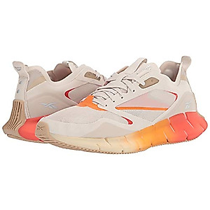 Reebok Women's Zig Kinetica Horizon Cross Trainer, Alabaster/Utility Beige/Carotene, 8