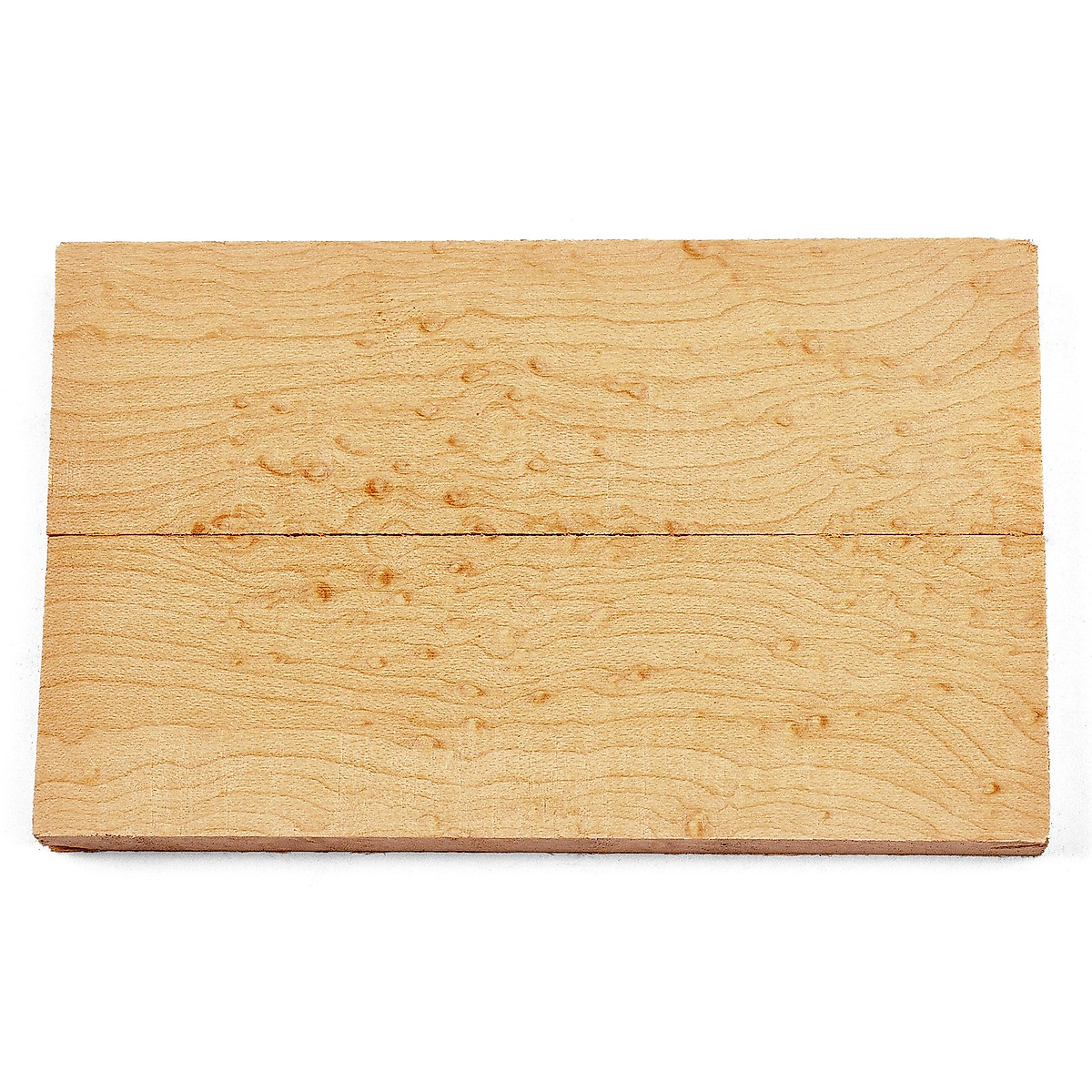 Bird's Eye Maple Wood Knife Handle BLOCK (Each Piece is Unique) 5" x 1-1/2" x 1-1/2"