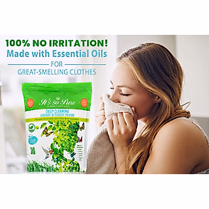 It’s So Pure Eco Friendly Washing Detergent – Skin Friendly Scented Laundry Soda to Remove Stubborn Stains – Best Fragrance HE Washing Powder (Romantic Breeze, 100 Loads)