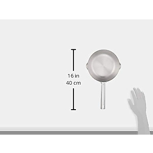 Endoshoji TKG AYK6502 Single-Handed Pot, Snow Flat Pot, 8.3 inches (21 cm), Stainless Steel, Aluminum, Three-Layer Stainless Steel (Aluminum Clad Steel), Lightweight and Durable, Induction Compatible,