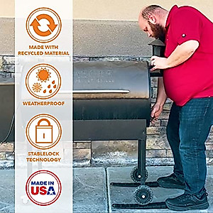 BBQ Butler Gator Tail - Leveling Shims for Grill - Plastic Wedges for Smokers, BBQs and Griddles - Cabinet Leveling Blocks- Hard Leveling Wedge - 2 Pack