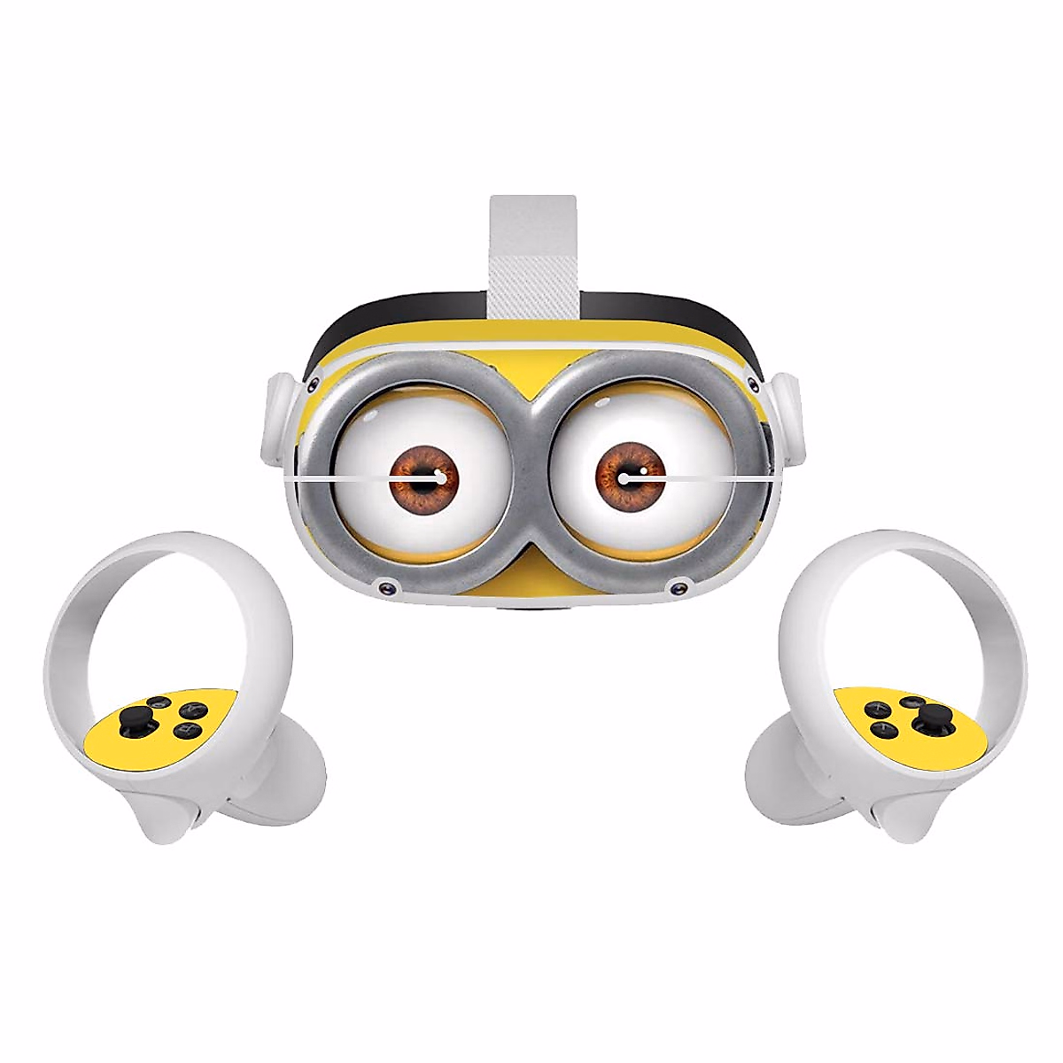 Dees Cute Stickers Skin for Oculus Quest 2,VR Headsets and Controllers Sticker Protective Decal Accessories.