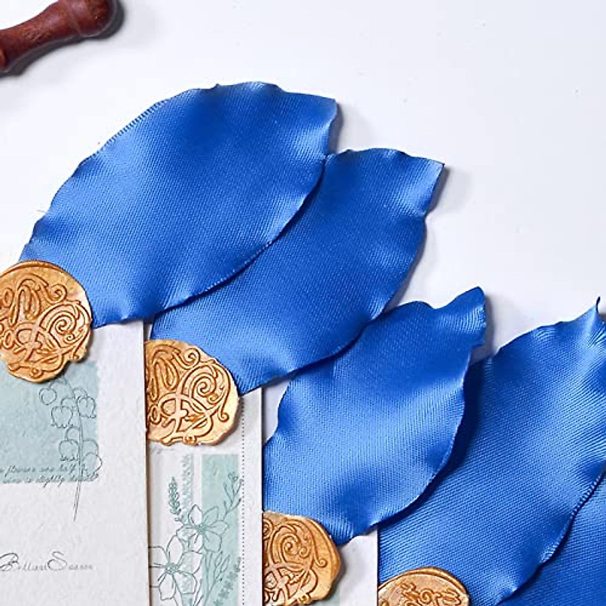 Sapphire Blue Fabric Ribbon,Silk Satin Roll,Satin Ribbon Rolls in 0.75" Wide, 22 Yard/roll with 12pcs Colored Butterfly,Satin Ribbon Fabric Ribbon Embellish Ribbon for Bows Crafts Gifts Party Wedding