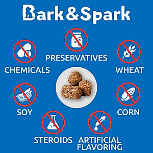BARK&SPARK No Poo Chews for Dogs - Coprophagia & Stool Eating Deterrent with Probiotics, Digestive Enzymes & Breath Aid Support - Stop Dog Poop Eating - Made in USA - 120 Soft Chews - Duck Liver