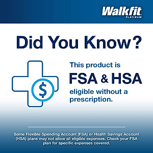 WalkFit Platinum Foot Orthotics Plantar Fasciitis Arch Support Insoles Relieve Foot Back Hip Leg and Knee Pain Improve Balance Alignment Over 25 Million Sold (Men 9-9.5 / Women 10-10.5)