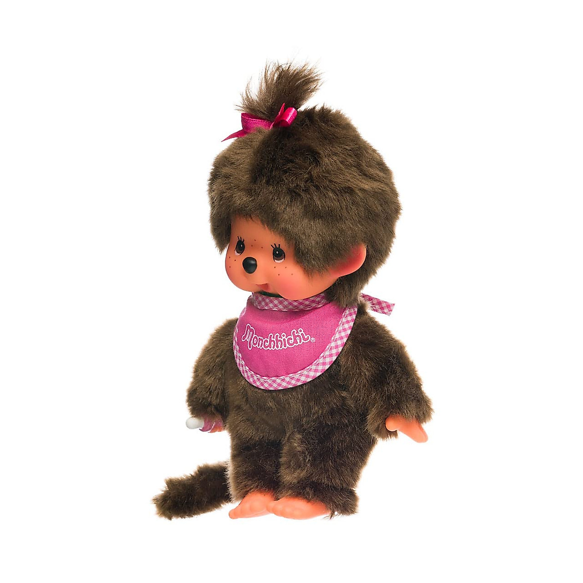 Monchhichi Classic Girl Pink Bib 20 cm