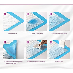 Generic Extra Large Dog Pee Pads 60 x 90cm 20 pad Count, Blue and White
