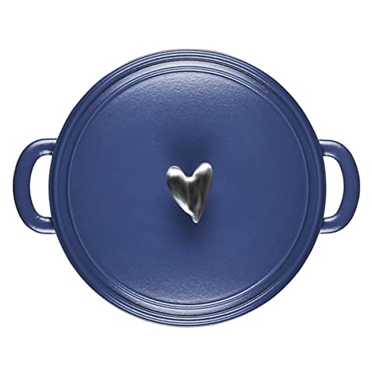 Ayesha Curry Enameled Cast Iron Dutch Oven/Casserole Pot with Lid, 6 Quart - Anchor Blue