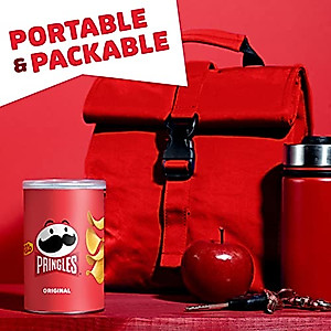 Pringles Potato Crisps Chips, Lunch Snacks, Office and Kids Snacks, Grab N' Go, Original (12 Cans)