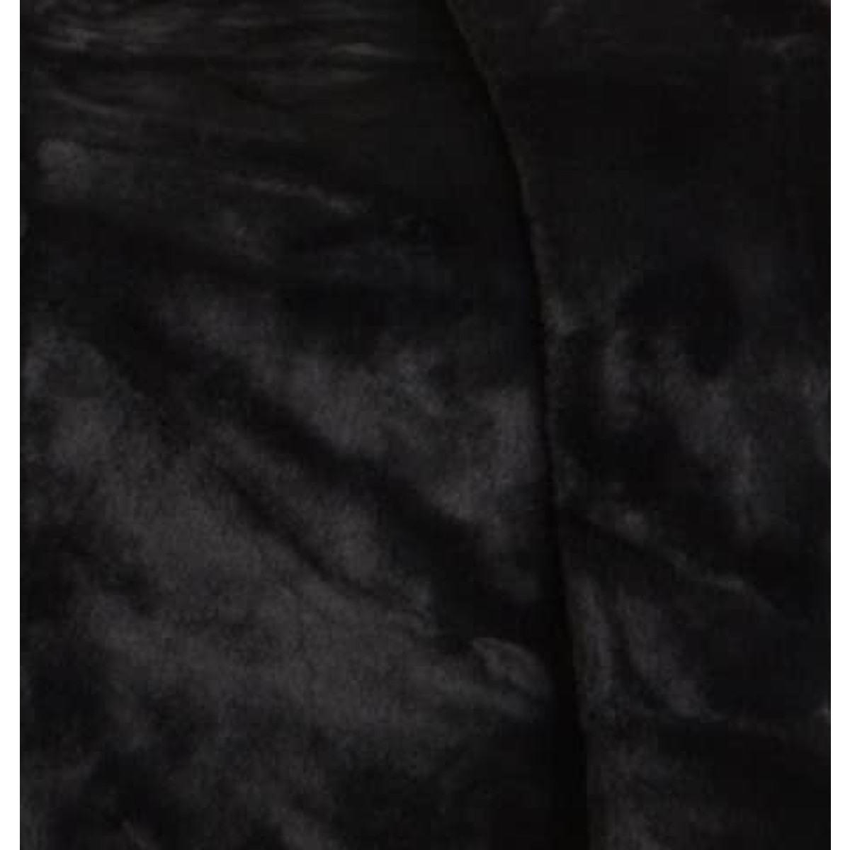 Max Studio Home Faux Fur Throw Plush Lightweight Blanket Black