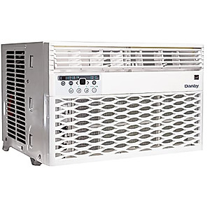Danby DAC080EB6WDB 8,000 BTU Energy Star Window Air Conditioner, Programmable Timer, LED Display and Remote Control, Ideal for Rooms Up to 350 Square Feet, in White, 8000