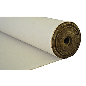 AK-Trading 60" Wide Burlap and Cotton Blend Natural Lint Free Linen Burlap Fabric for Crafts & Decoration (60" Wide x 1 Yard Long)