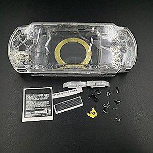 Housing Case Shell with Buttons Screwdrivers for Sony PSP 1000 1001 - Clear