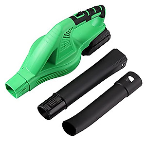 21V Cordless Leaf Blower, GARLLEN Electric Leaf Blower, Variable-Speed Lightweight Leaf Blower with 2.0Ah Battery, Fast Charger and 2 Section Tubes, for Patio, Yard, Leaf/Dust Blowing