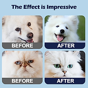 UNIPUP Dog Eye Wipes,Dog Tear Stain Remover for Dogs & Cats, 120pcs Remove Eye Discharge, Coconut Oil Cat Eye Wipes, Tear Stain Wipes for Dogs Prevents Eye Infections, Natural Ingredients