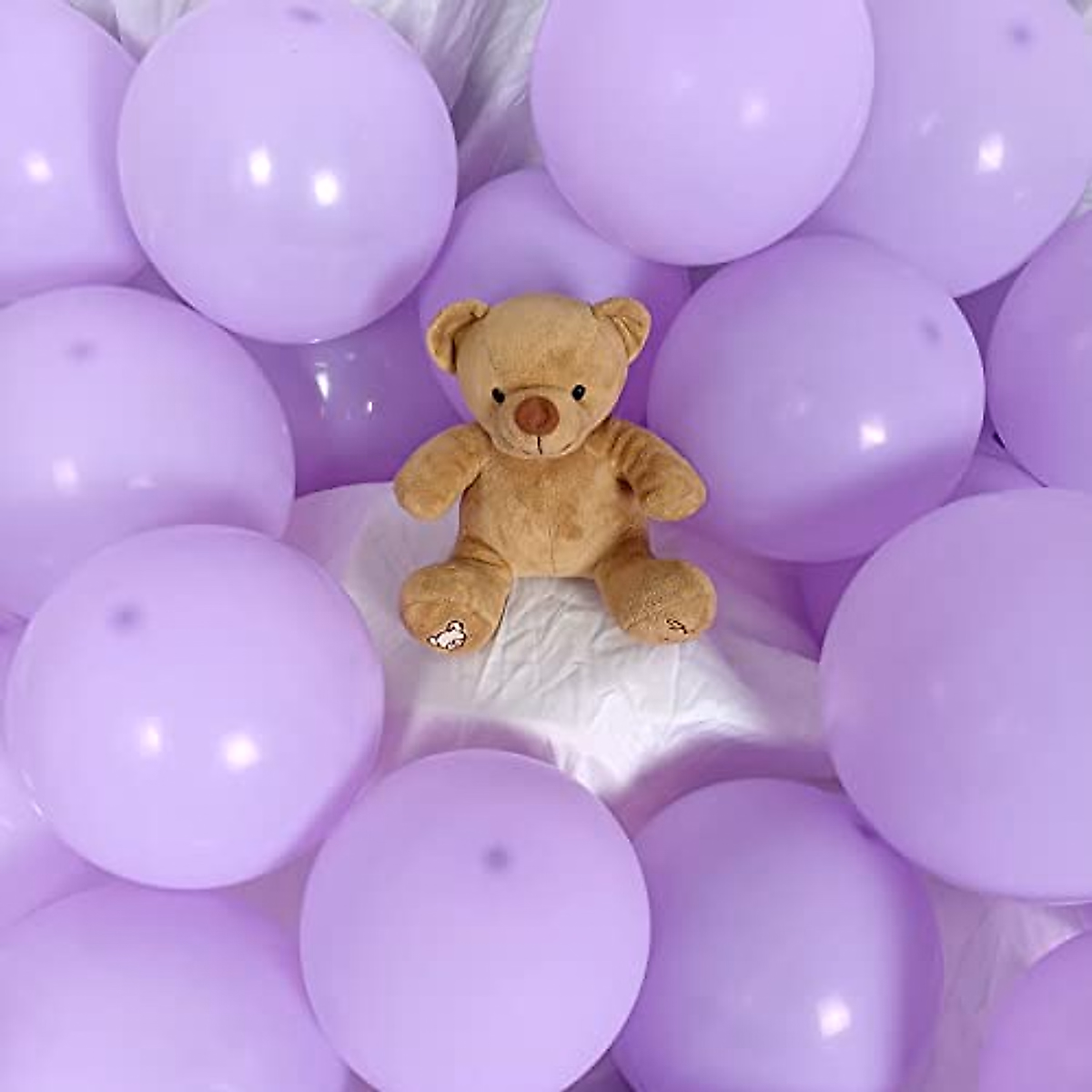 KIRIKOU 100pcs Pastel Purple Lavender Latex Balloons 10 Inch Macaron Candy Colored Latex Party Balloons for Wedding Graduation Kids Birthday Christmas Baby Shower Party Supplies Arch Garland (Purple)