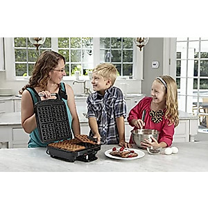 Cuisinart 4-Slice Belgian Waffle Maker, Stainless Steel/Black, WAF-150P1