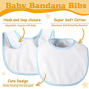 36 Pack Unisex Baby Cotton Bibs Baby Terry Bibs bulk Adjustable Baby Terry Cotton Drool Bibs Multicolor Infant Toddler Newborns Bandana Drool Bibs Set for Boys Girls Teething Drooling Feeding Eating