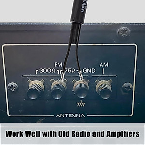 AccEncyc 4 PCS UHF/VHF/FM Antenna Balun Transformer-Converting 75 Ohm to 300 Ohm Coax Adapter Converter with Female Jack for TV and Radio