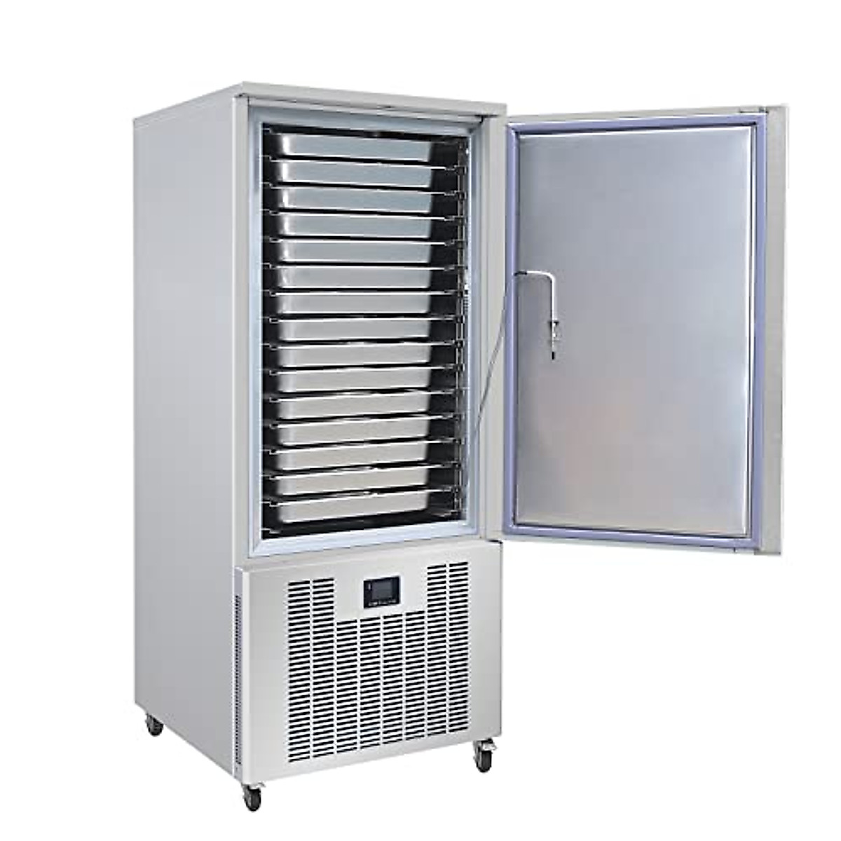 Kolice Commercial 15 Trays Blast Chiller & Freezer, Chest Freezer, Blast Freezer, Dumpling Freezer, Batch Freezer for Hard ice Cream, Chicken, Fish, Dessert etc