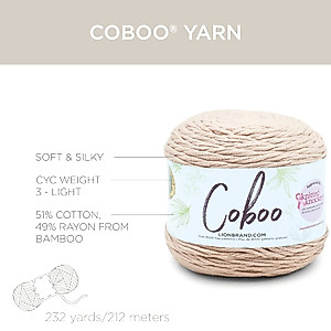 Lion Brand Yarn (1 Skein) Coboo Yarn, Terracotta, 696 Foot (Pack of 1)