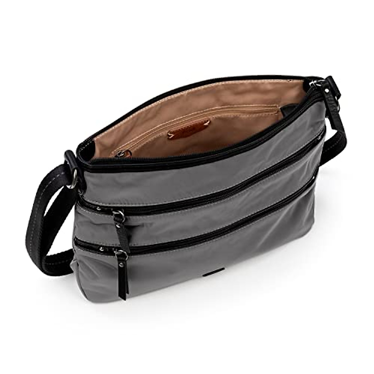 The Sak Womens Esperato Recycled Nylon Crossbody, Slate, One Size US