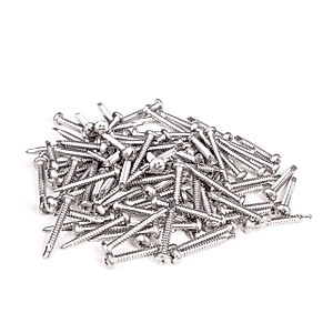 #10 Size, 1 1/2" Length (38mm) - Self Tapping Screw - Self Drilling Screw - 410 Stainless Steel Screws = Exceptional Wear and Very Corrosion Resistant - Phillips Pan Head - 100pcs